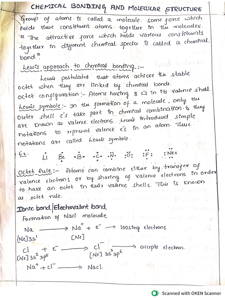 Chemical Bonding | PDF