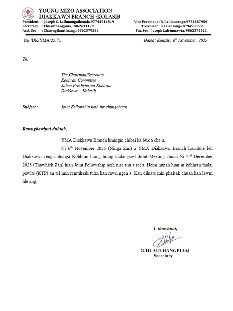 Salem Kohhran, Joint Fellowship | PDF