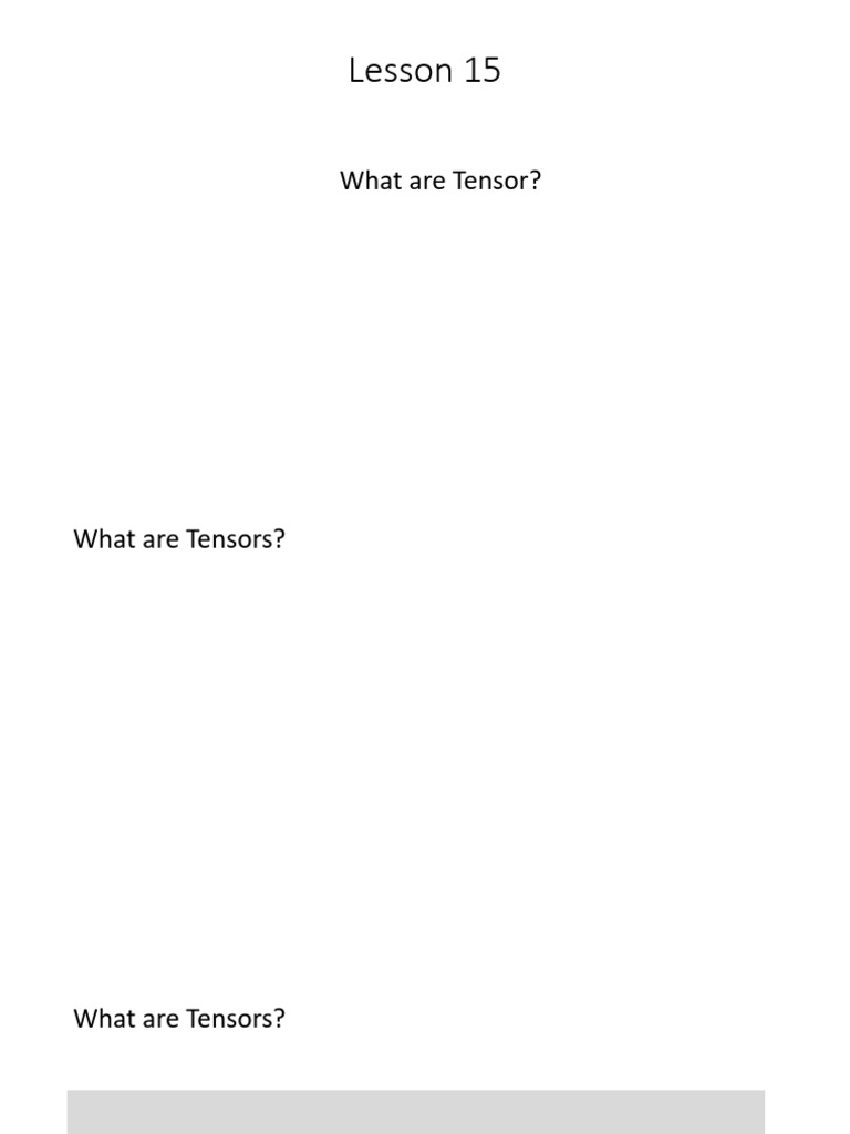 What Is Tensor | PDF | Tensor | Vector Space