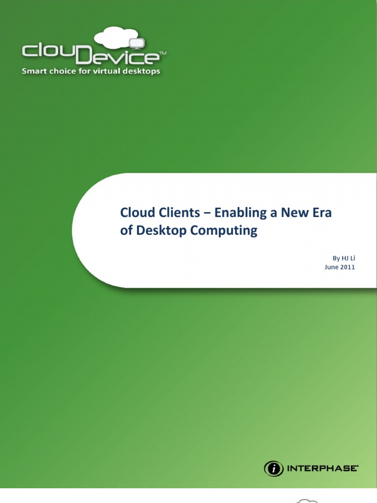 Cloud Client Whitepaper | Download Free PDF | Desktop Virtualization ...