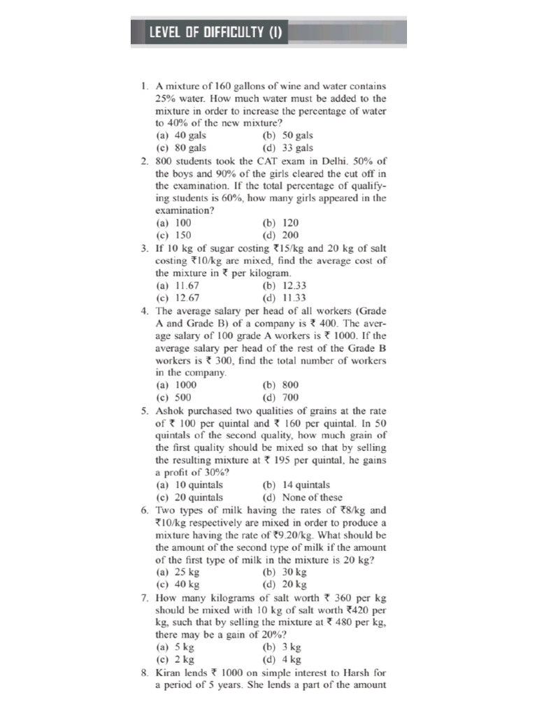 11-10-25 Mixtures and Allegations Stage 1 Sums | PDF