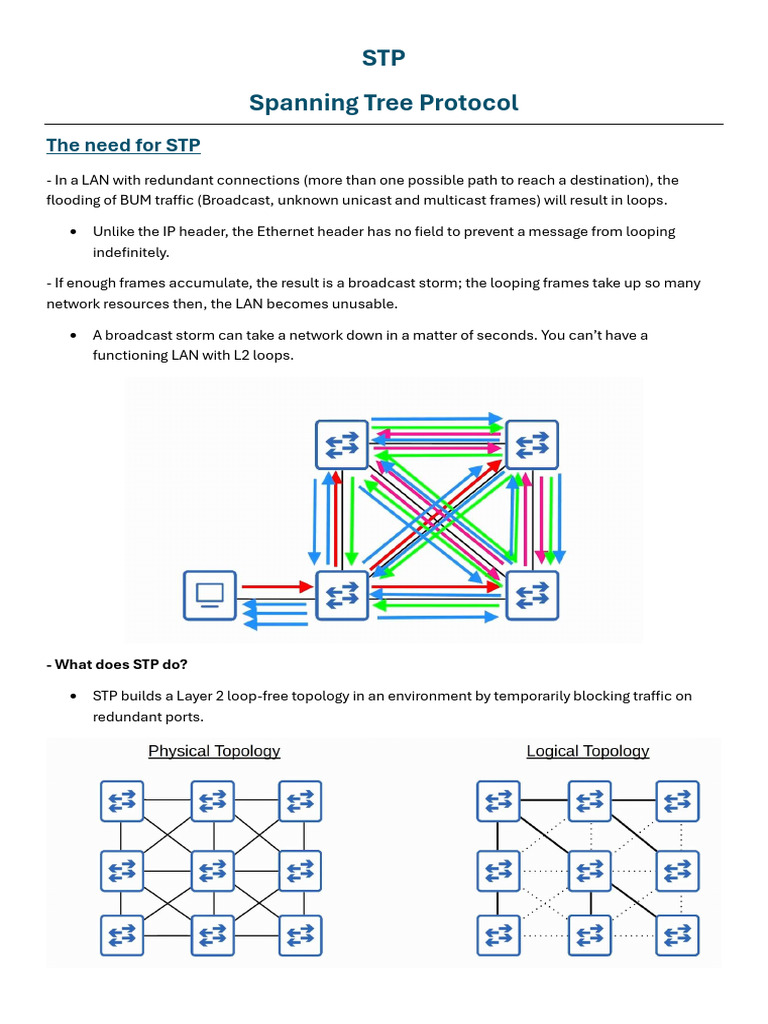Stp | PDF | Telecommunications | Network Protocols