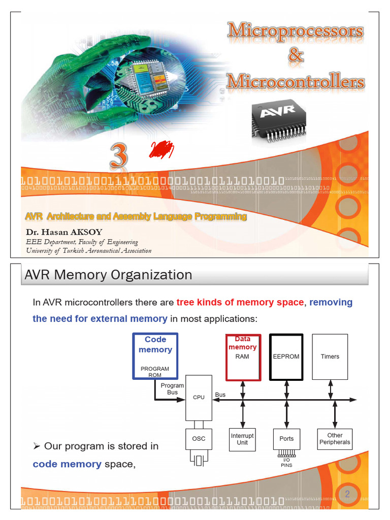 03-AVR Architecture and Assembly Language Programming | PDF | Office Equipment | Computer ...