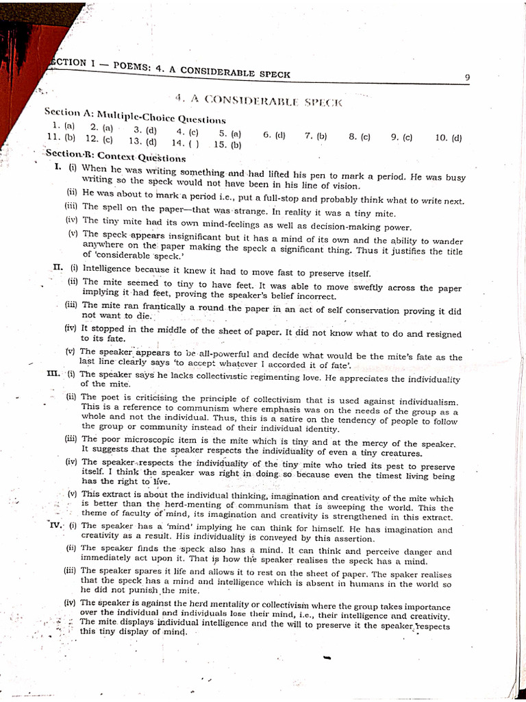 A Considerable Speck-1 | PDF