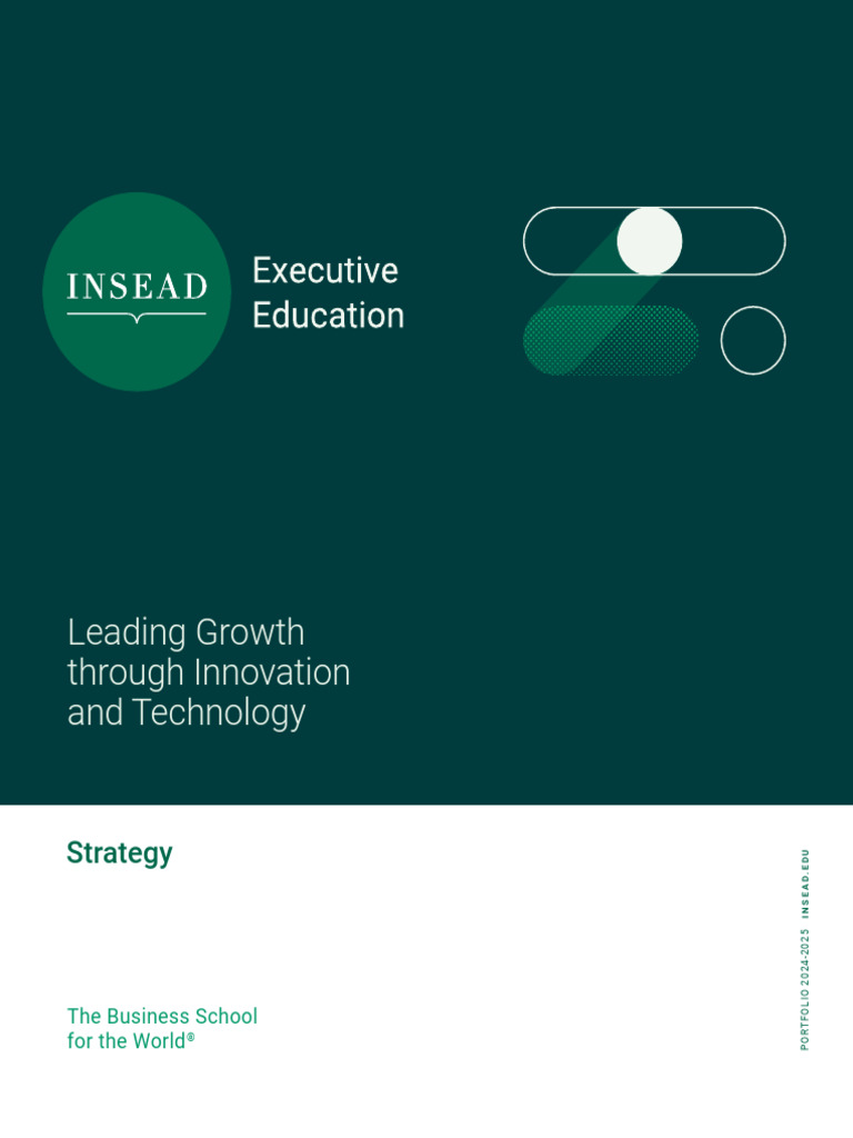 Growth via Innovation & Technology | PDF | Innovation | Artificial ...