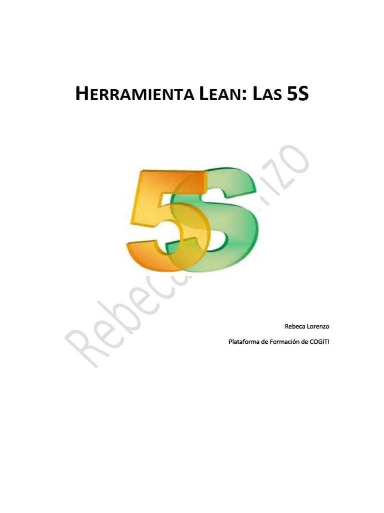 Implementación de las 5S en Lean Manufacturing | PDF | Lean ...