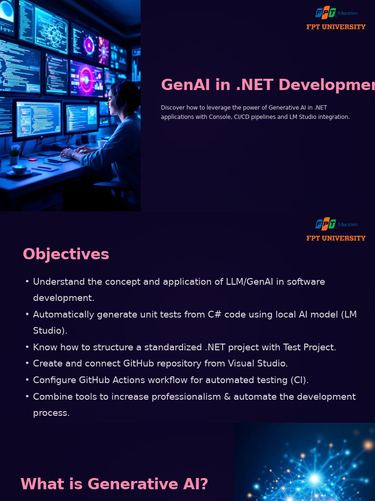 Generative AI for .NET Development | PDF | Artificial Intelligence ...