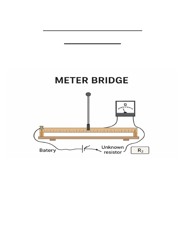 Meter Bridge Project Class12roh | PDF | Resistor | Quantity