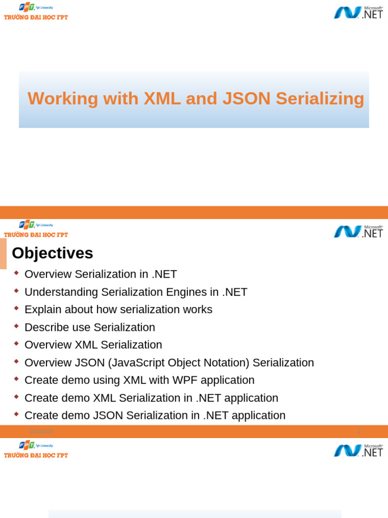 Chapter 10 - Working with XML and JSON Serializing | PDF | Json | Xml