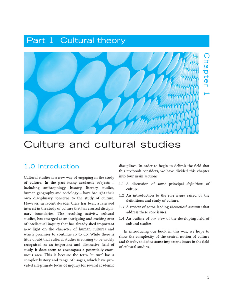 Intro To Cultural Studies | PDF