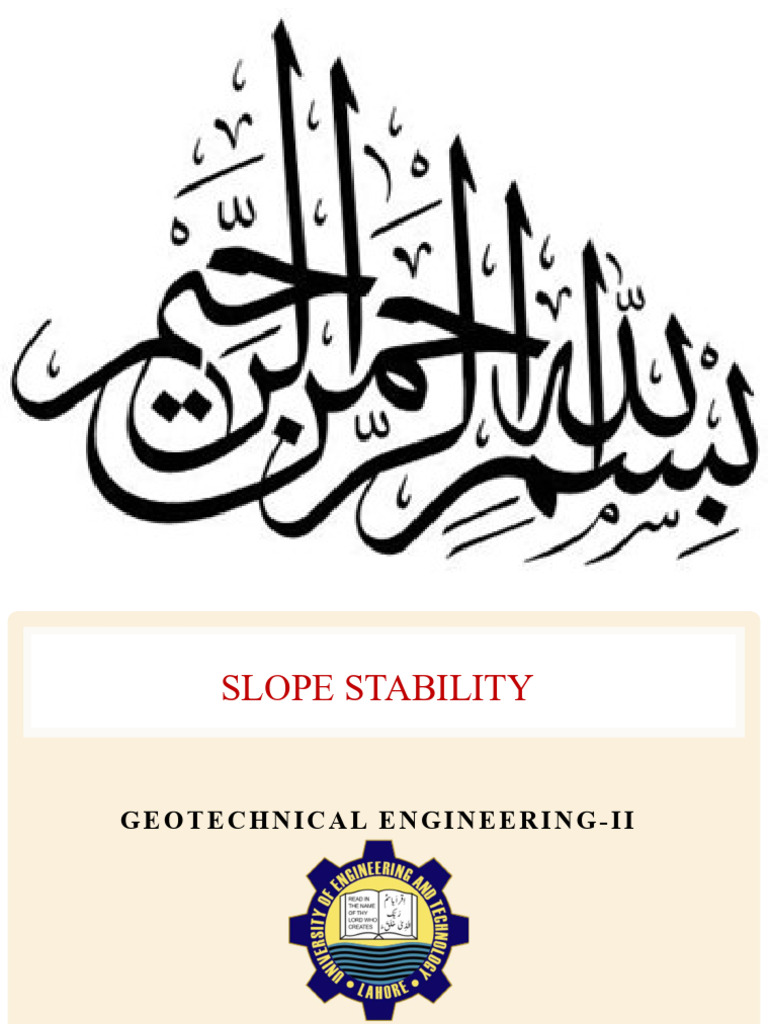 Slope Stability Handouts | PDF | Applied And Interdisciplinary Physics ...