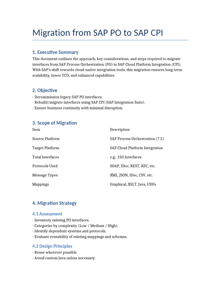 SAP PO to CPI Migration Guide | PDF | Soap | Cloud Computing