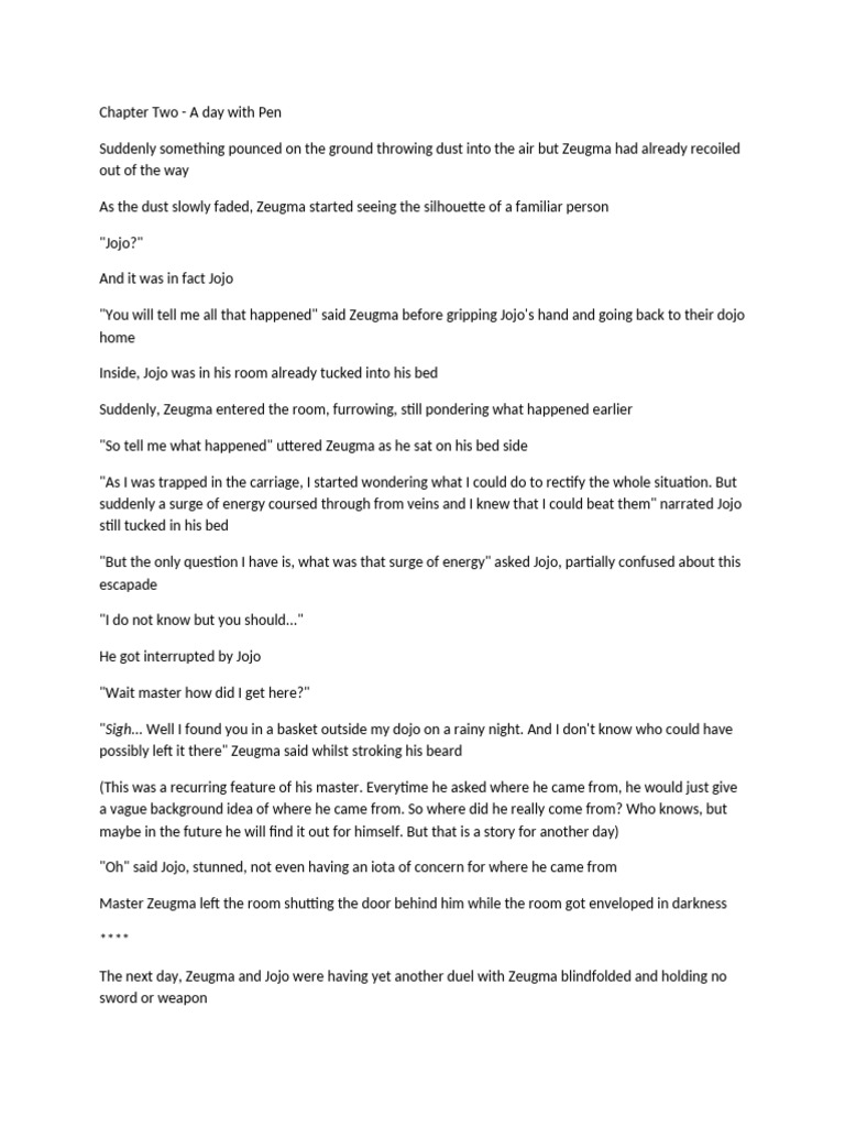 Chapter 002 - A Day With Pen | PDF | Sword