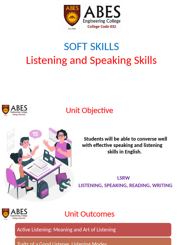 Mastering Listening and Speaking Skills | PDF | Stress (Linguistics ...