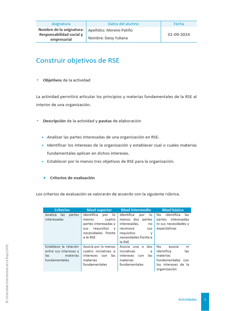 Actividad1 Daisy Yuliana Moreno Patiño | PDF | Sustentabilidad ...