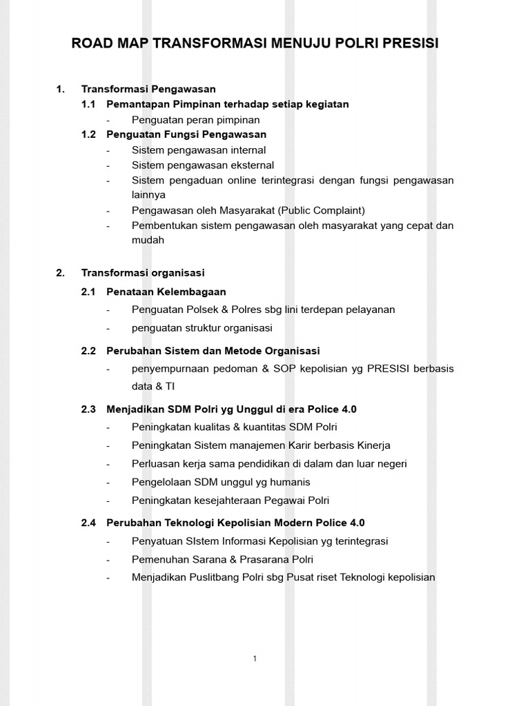 Road Map Presisi | PDF