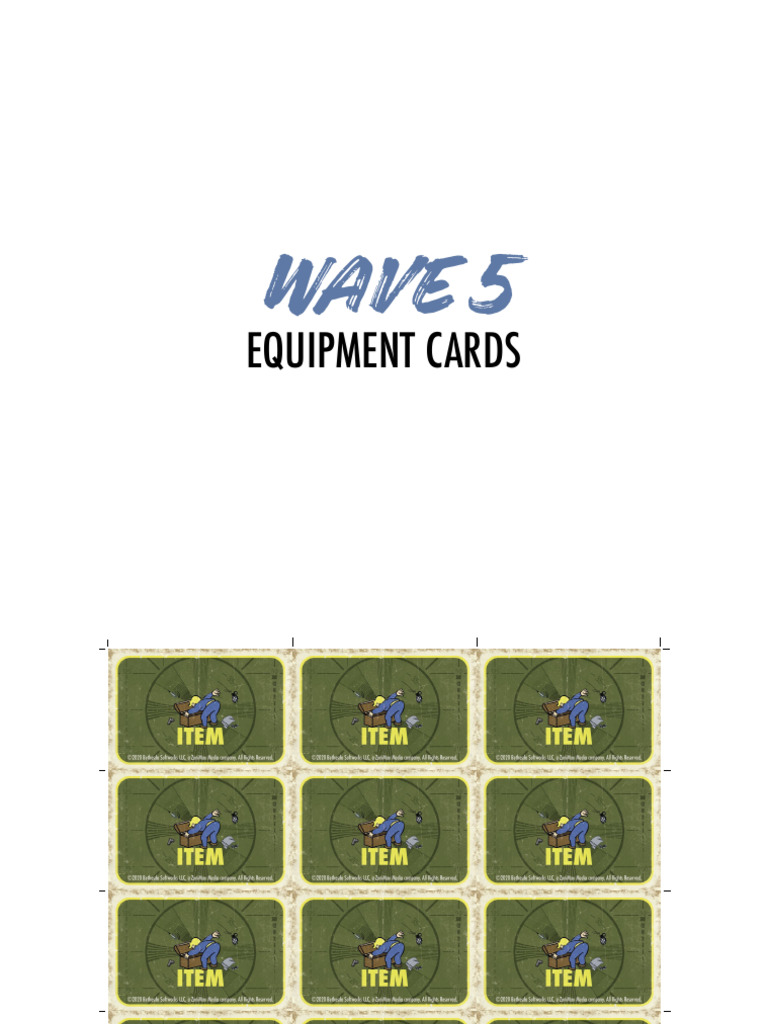 Wave 5 Cards Item-Equip May17 | PDF