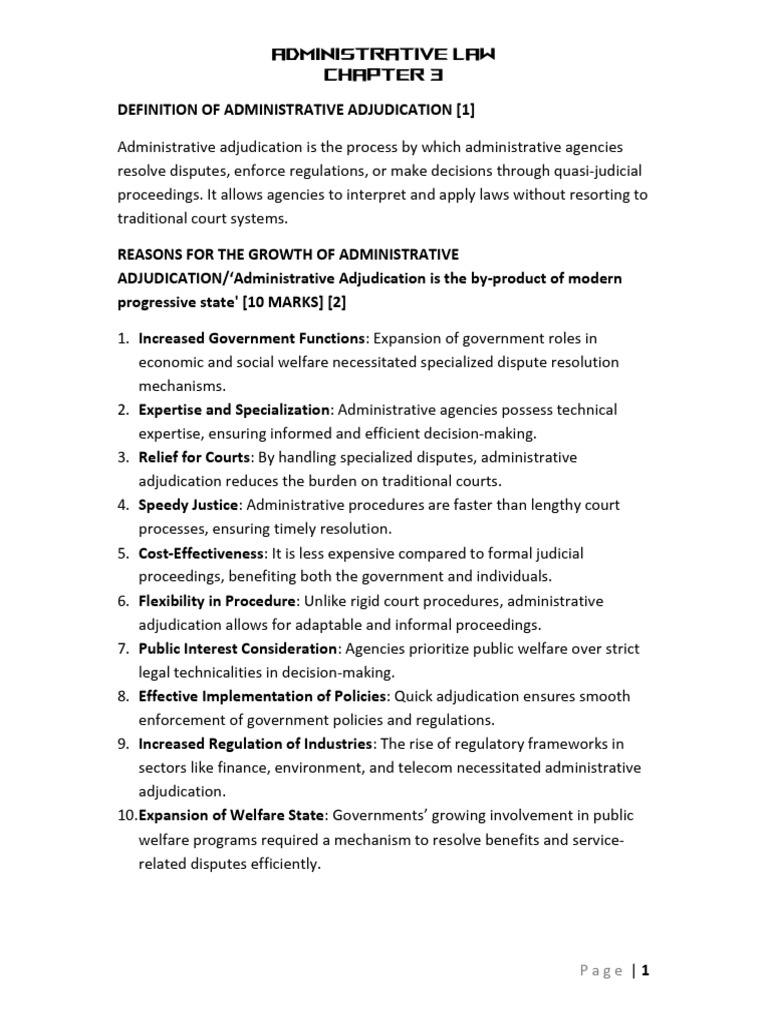 Understanding Administrative Adjudication | PDF | Right To Counsel ...