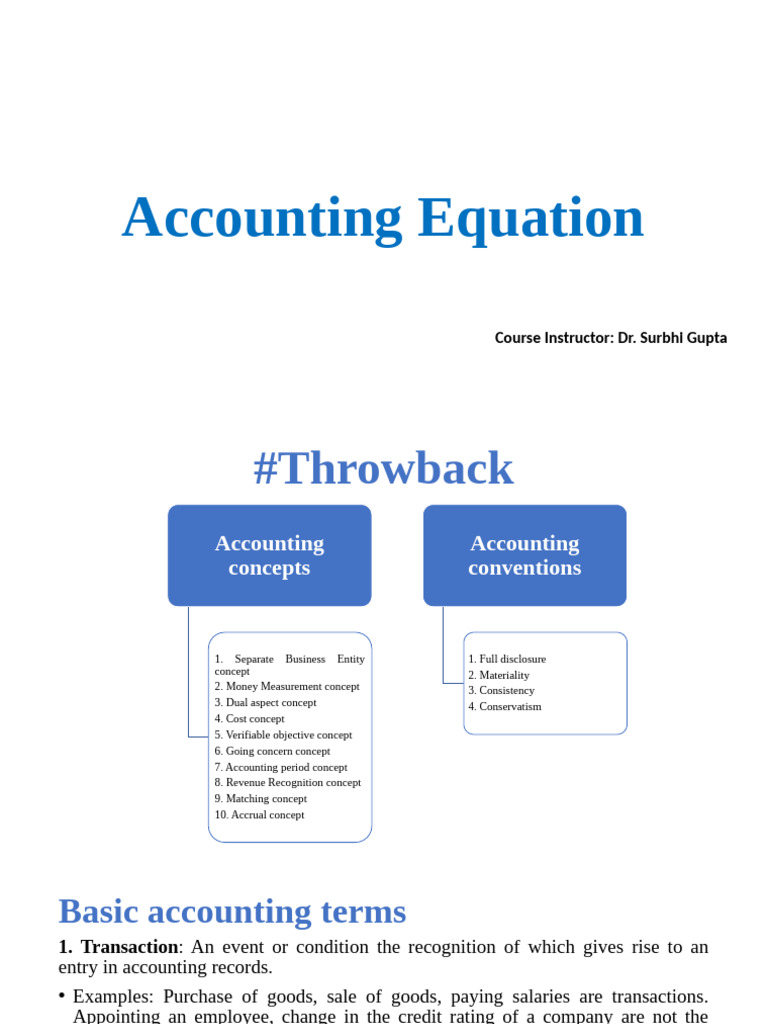 FA Class 3 Accounting Equation | PDF | Debits And Credits | Accounting