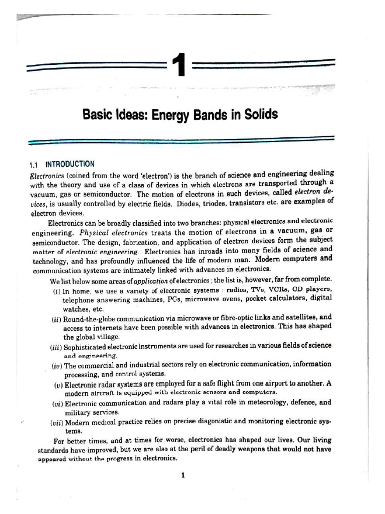 Basic Electronics 1 | PDF
