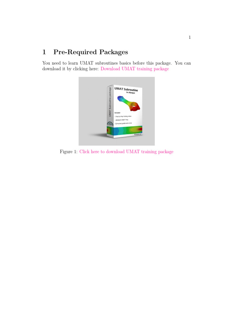 Pre Required Package | PDF