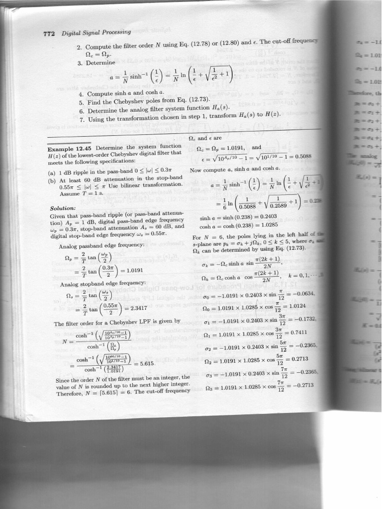 IIR Chebyshev | PDF
