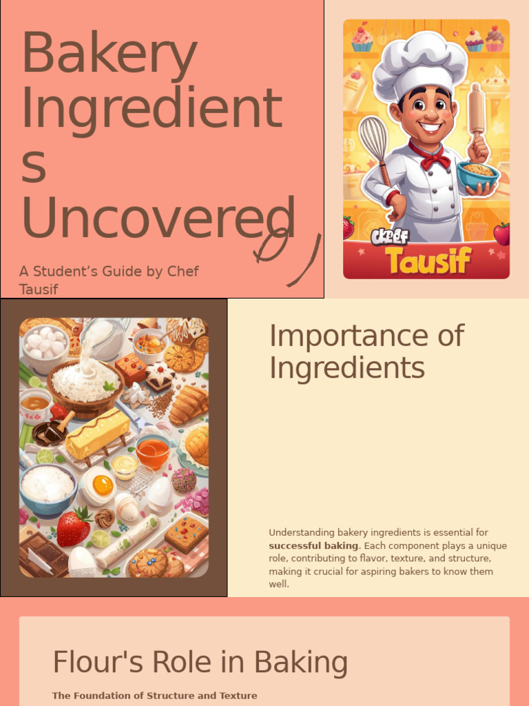 Presentation - Bakery Ingredients Uncovered | PDF | Breads | Baking