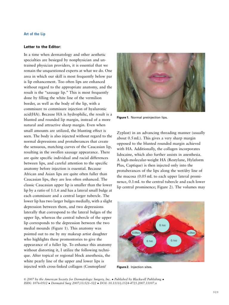 art of the lip | PDF | Lip | Clinical Medicine