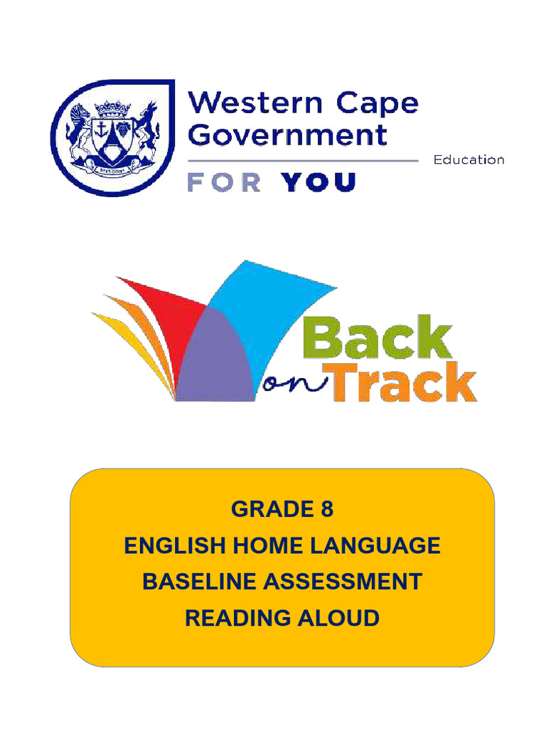 Grade 8 Reading Aloud Assessment Guide | PDF