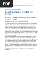 Ehlers & Clark PTSD Model Overview | PDF | Psychological Trauma ...