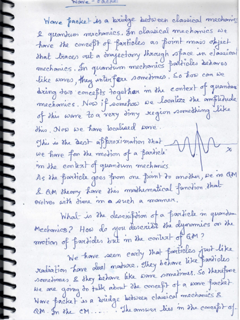 Wave Packet - Group and Phase Vel - Heisenberg Uncertainty | PDF