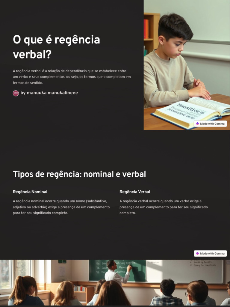 Entenda a Regência Verbal e Nominal | PDF