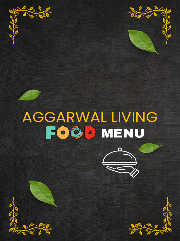 Aggarwal Living Food Menu Nov 1st Week 2025 | PDF | Lunch | Indian Cuisine