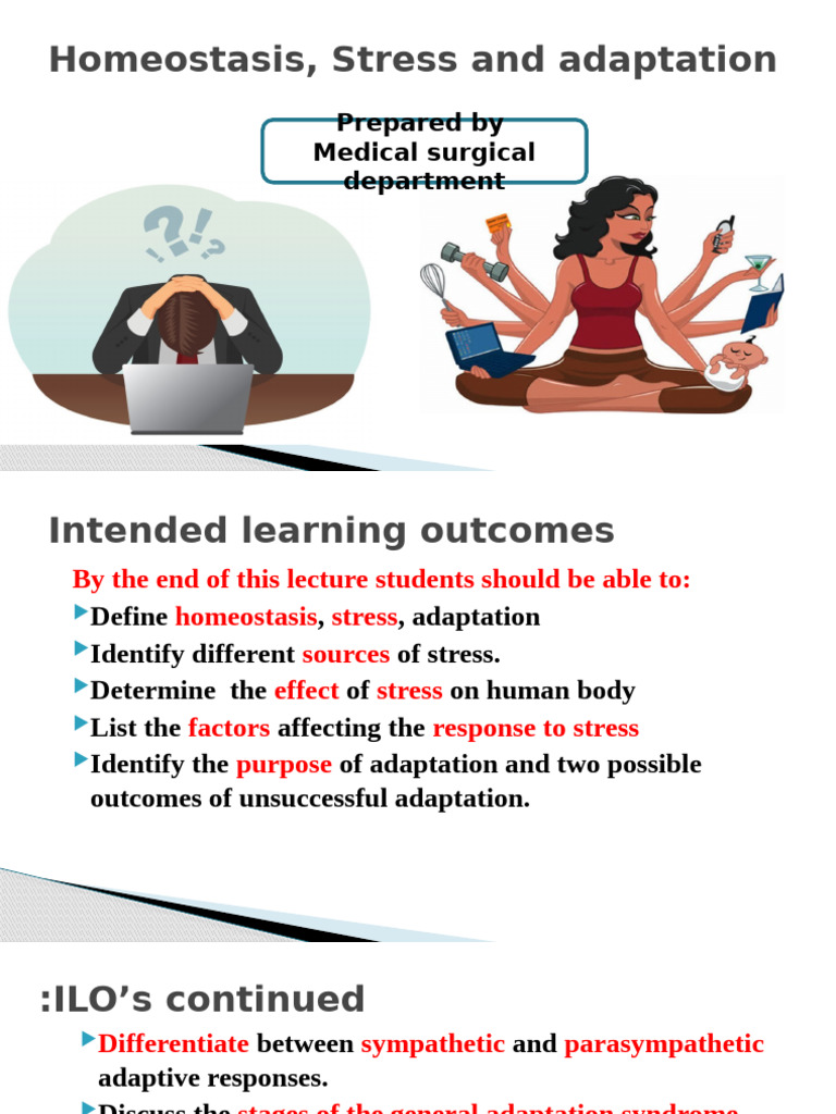 Homeostasis, Stress and Adaptation-1 | PDF | Stress (Biology) | Homeostasis
