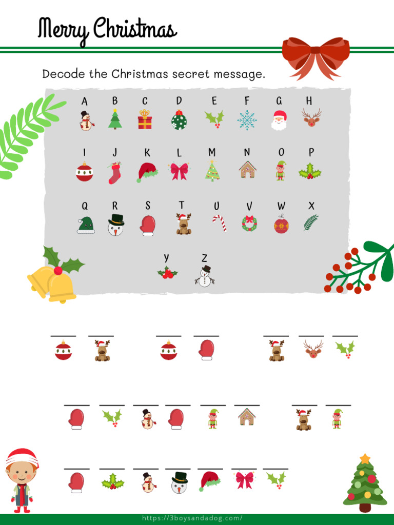 Decode Christmas Secret Message Guide | PDF