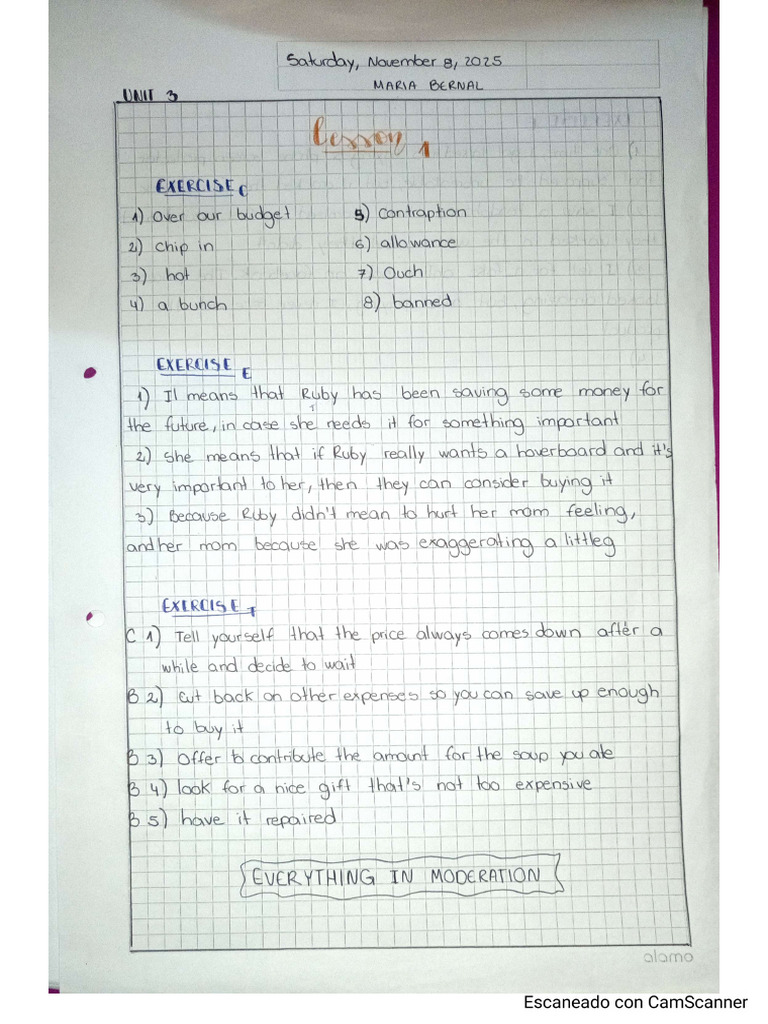 Unit 3 - Lesson 1 | PDF