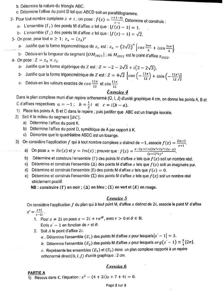 Complexe Emmanuel | PDF