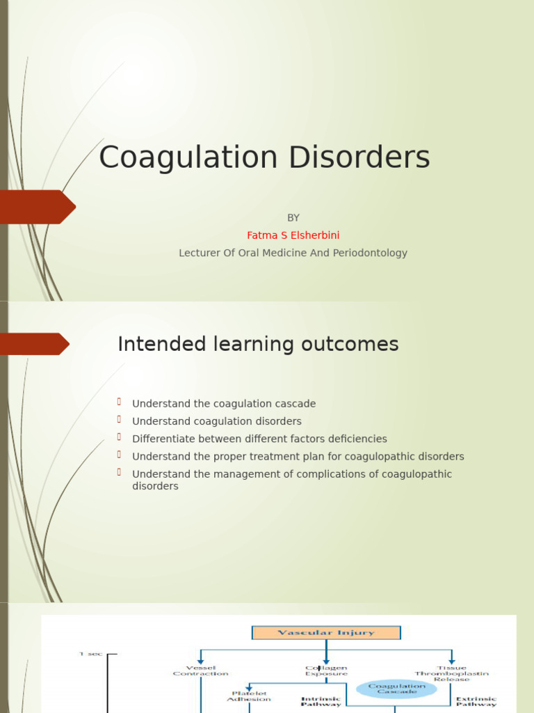 Understanding Coagulation Disorders | PDF | Coagulation | Platelet