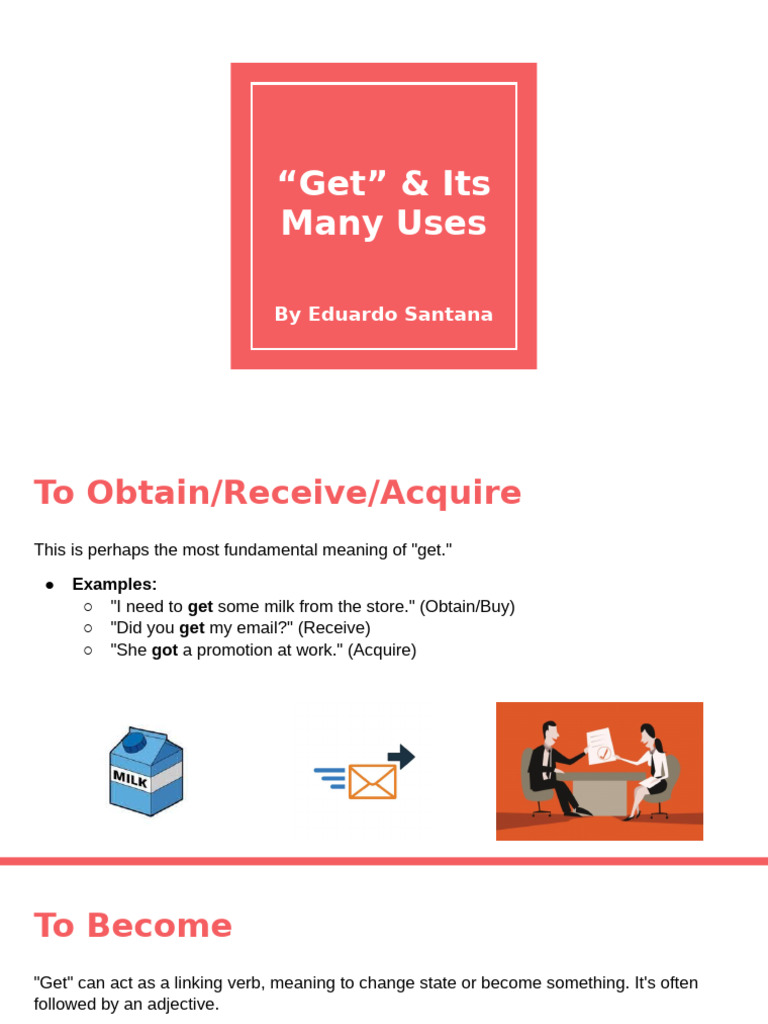 Get Verb and Its Uses | PDF