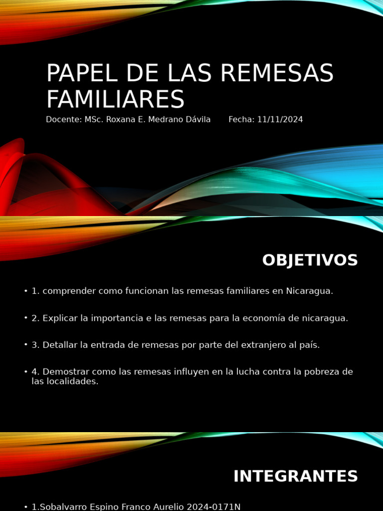 Papel de Las Remesas Familiares | PDF | Remesa | Nicaragua
