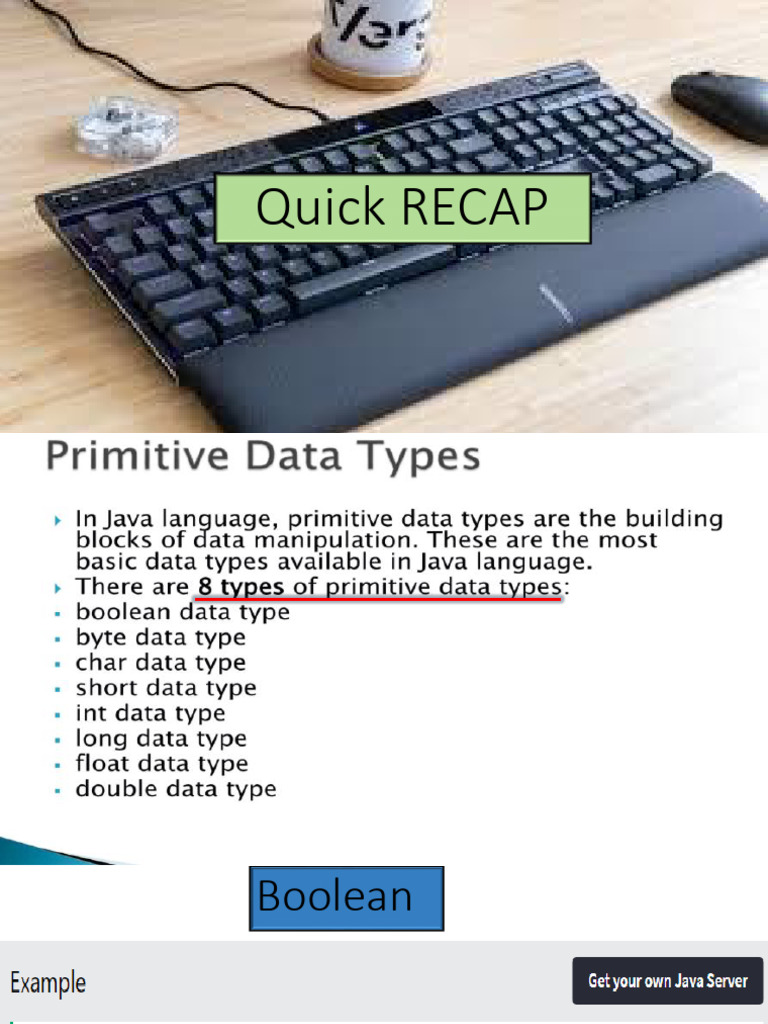 Java Data Types and Numeric Operators | PDF | Division (Mathematics ...