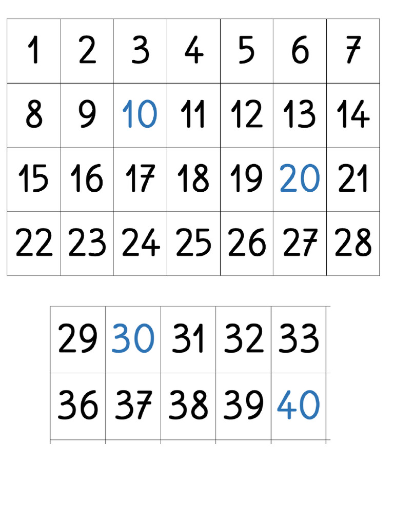 Bande Numerique Jusqu'a 30 | PDF
