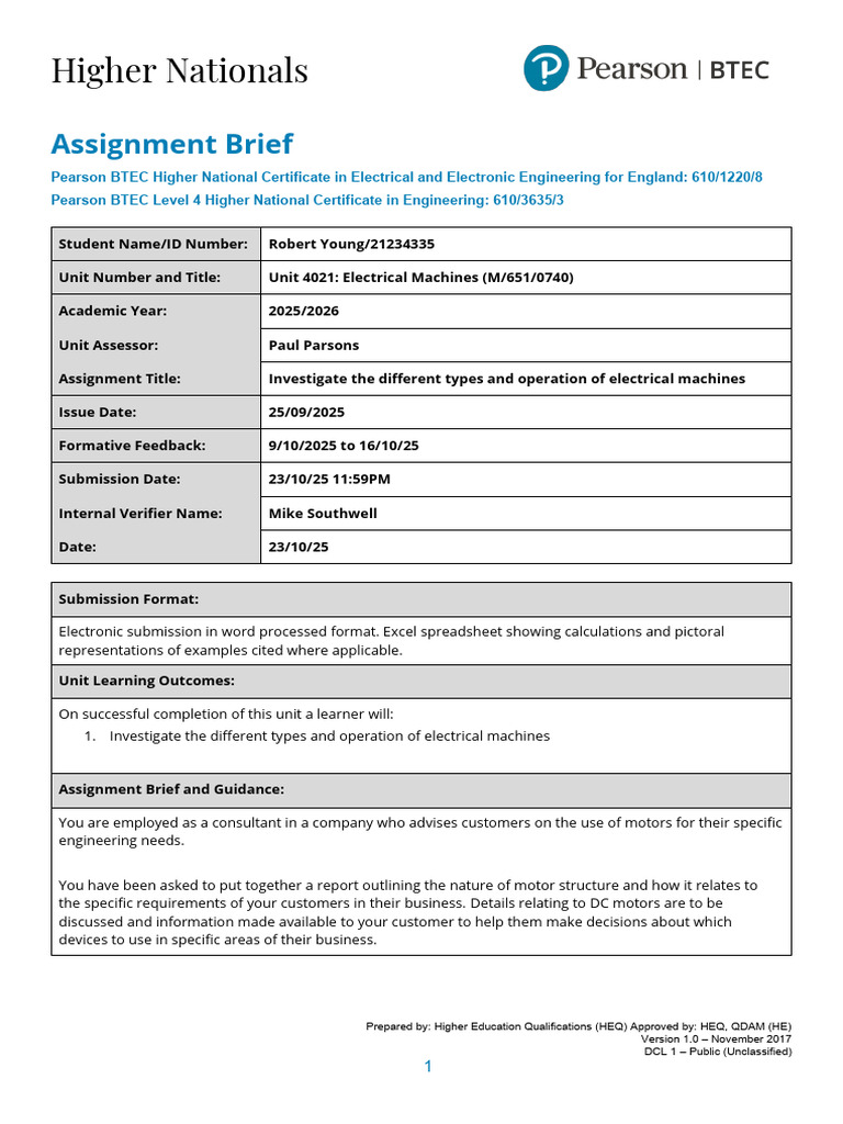 Electrical Machines in Engineering Report | PDF | Electric Motor ...
