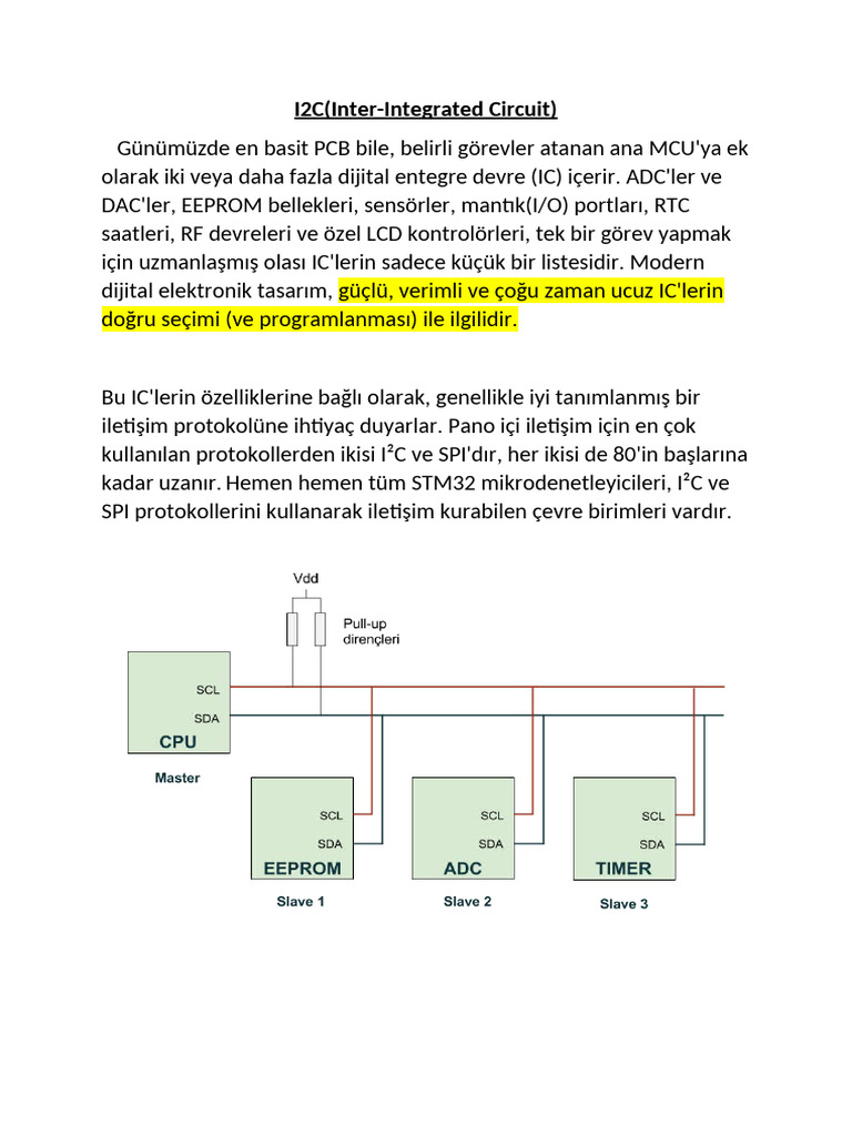 I2C (Inter-Integrated Circuit) | PDF