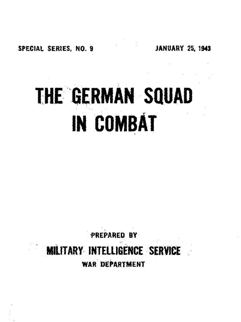 German Squad in Combat | PDF