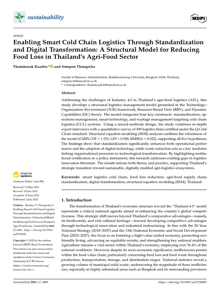 2025 Enabling Smart Cold Chain Logistics Through Standardization and ...