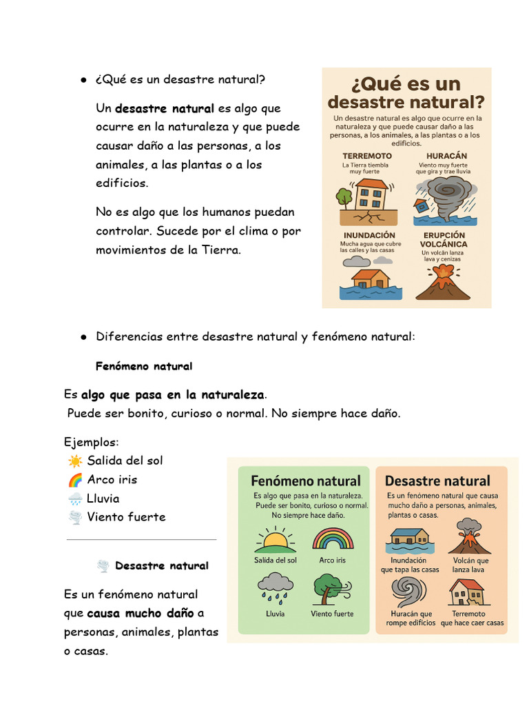 Definición de desastre natural | PDF