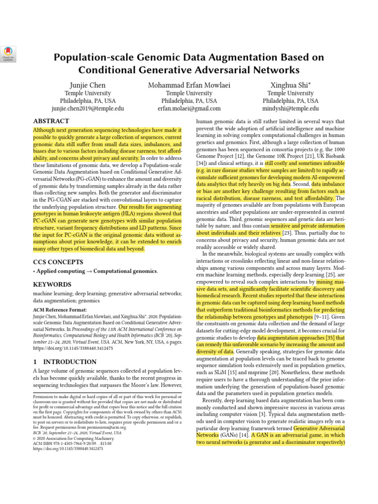 Population-Scale Genomic Data Augmentation Based On Conditional ...