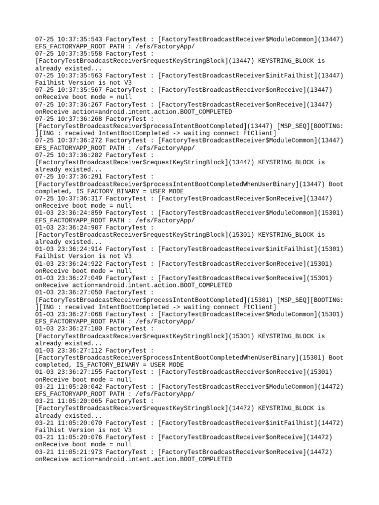 First Boot Log | PDF | Software | System Software