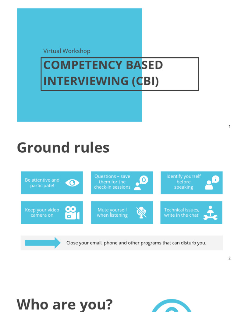 CBI Virtual Workshop | PDF | Bias | Educational Technology
